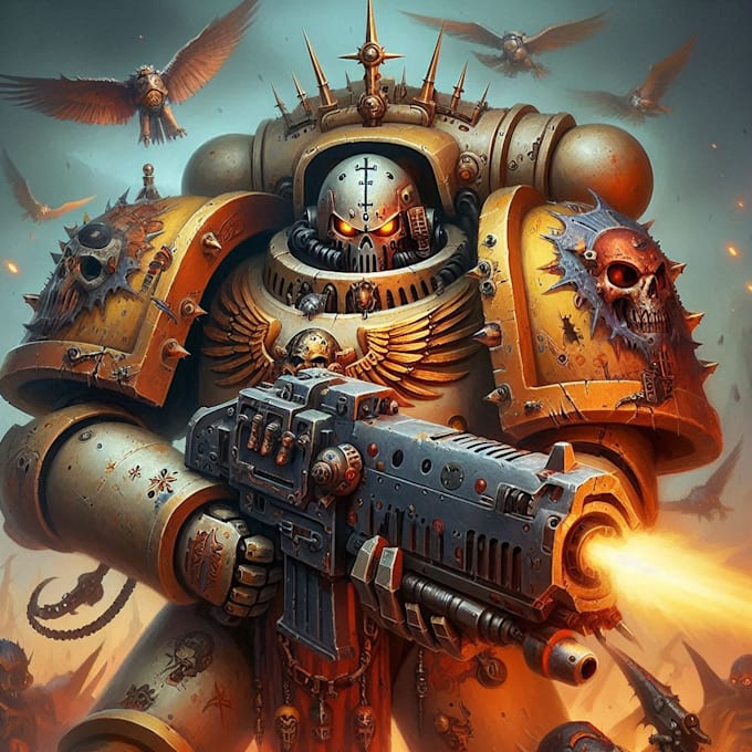 Create your warhammer 40k character art by Presowers | Fiverr