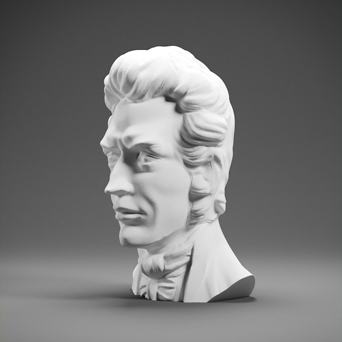 3d historical head sculpt, medieval character head bust, 3d figures for ...