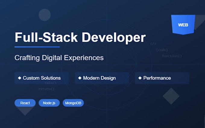 Do professional fullstack custom website development by Hamzakahloon786 | Fiverr