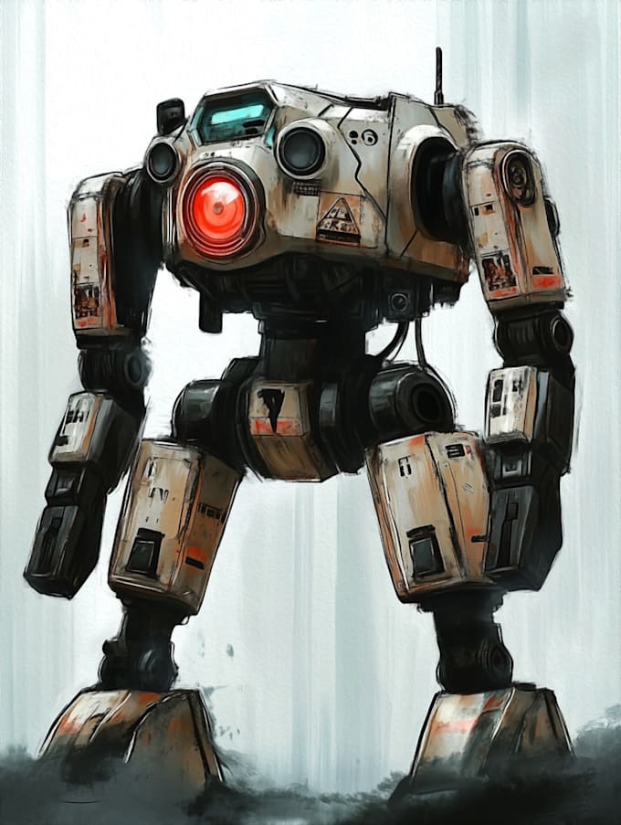 Make custom mecha, robot, cyborg character by Alannon4 | Fiverr