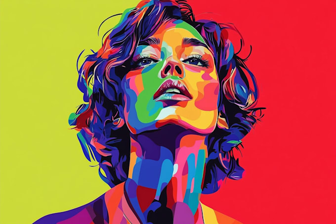 Make a beautiful wpap pop art portrait by Naiaoses | Fiverr