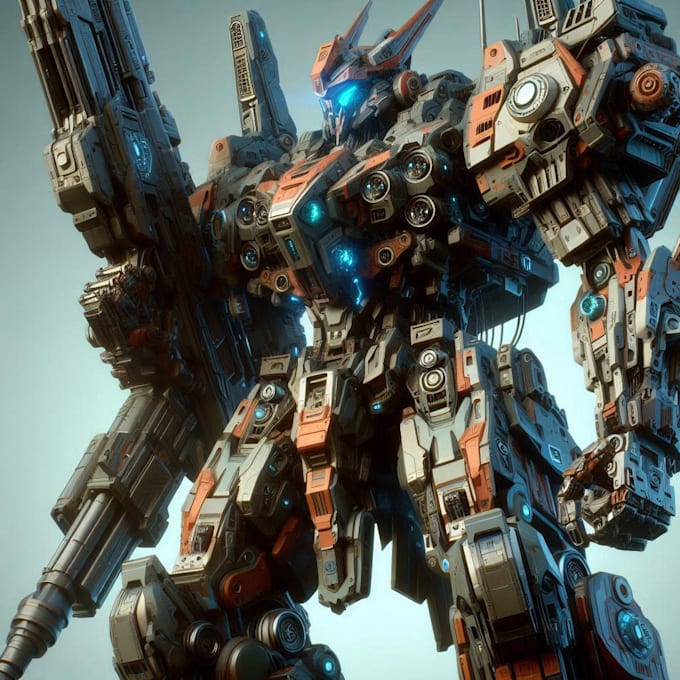 Do futuristic mecha robots and pilots cyberpunk concept art by ...