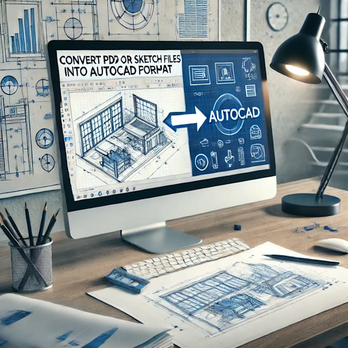 Convert sketch or pdf files into autocad and revit drawings by Bnekoo | Fiverr