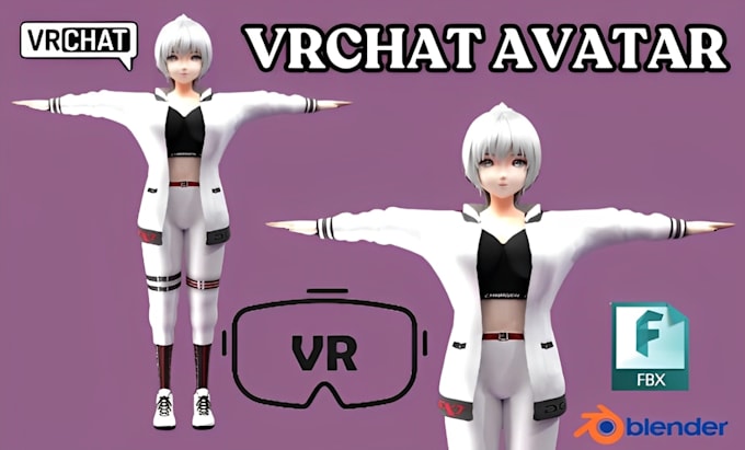 Do custom 3d vrchat models and vrc avatar assets furry avatar vtuber for vrchatr by Josh_billing ...