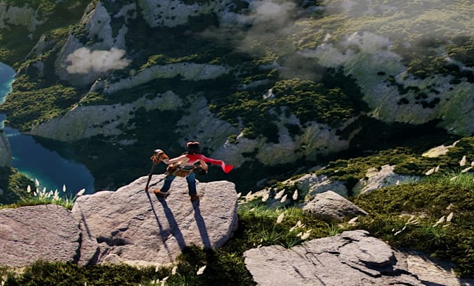 Design custom 3d game environment level design vrchat world roblox gfx 3d scene by Samirah ...