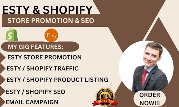 Do promotion, seo for your esty store boost shopify, esty sales product listing by Walterdaniel ...