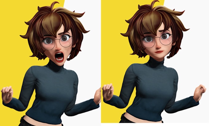 3d character model cartoon character realistic character for 3d ...