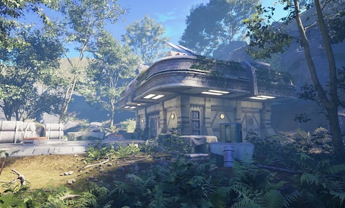 3d unreal engine game environment design level design terrain level for games by Samirah_studio ...