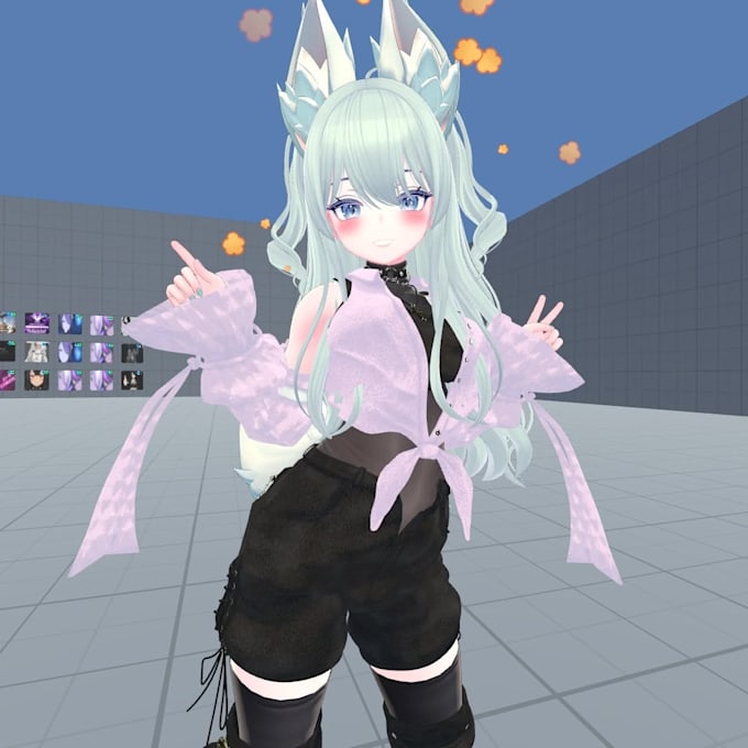 Custom vrchat avatar 3d character model vr avatar vr character anime ...