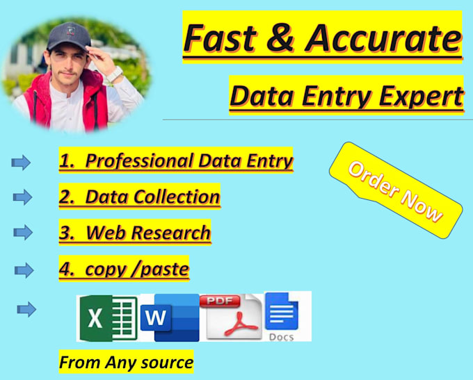 Do fast data entry and web research by Emadumar56 | Fiverr