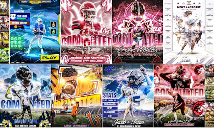 Create sports flyer, american football,posters, jersey swap by ...