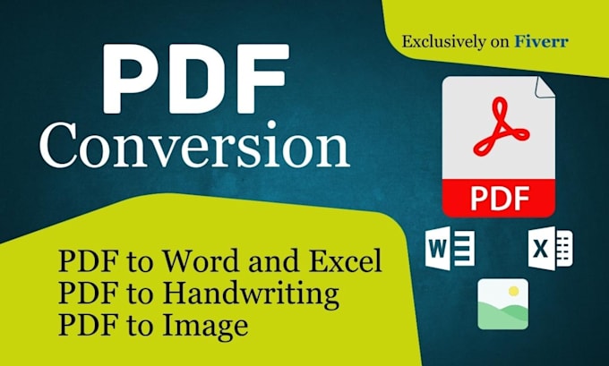 Convert pdf to word, pdf to excel, ms word formatting, word processing by Rahul_cha01 | Fiverr