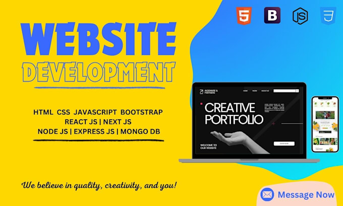 Be your full stack and front end developer for web using html, css ... Be your full stack and front end developer for web using html, css ...