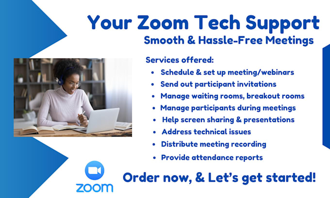 Be your zoom virtual assistant or zoom tech support by Aseye_ | Fiverr