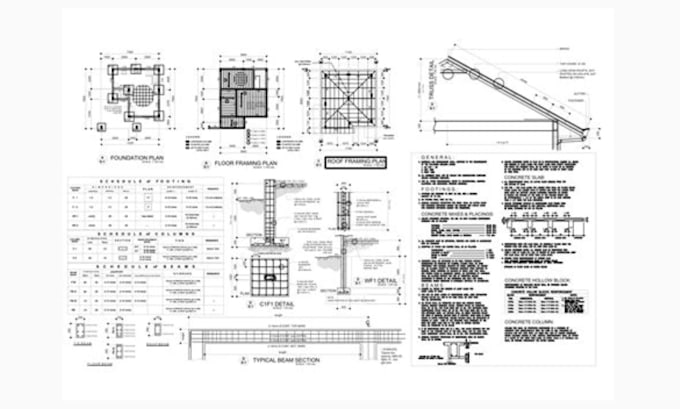 Design structural and architectural floor plans elevations and tekla ...