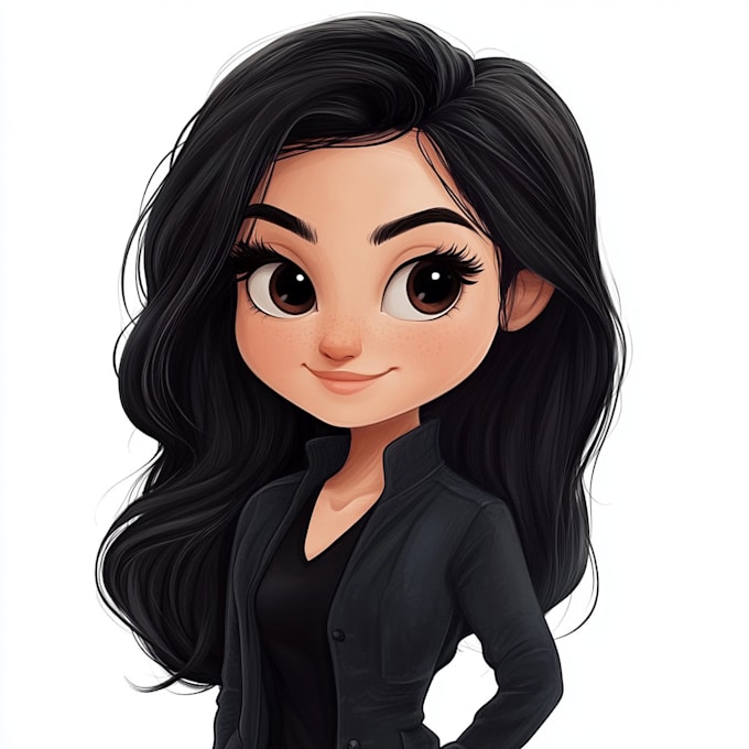 Create pin up girl cartoon character by Meganarper | Fiverr