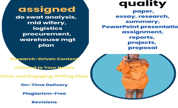 Do swat analysis, mid wifery, logistics procurement, warehouse mgt plan ...