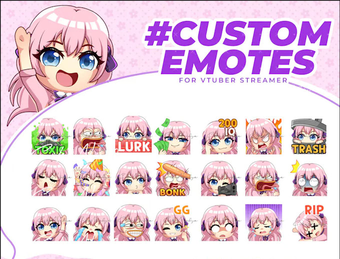 Draw twitch emotes sub badges and stickers for stream twitch animated ...