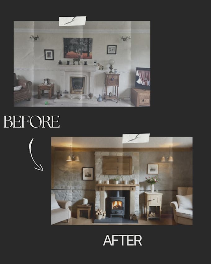 Provide realistic render and redesign the interior of your home by ...