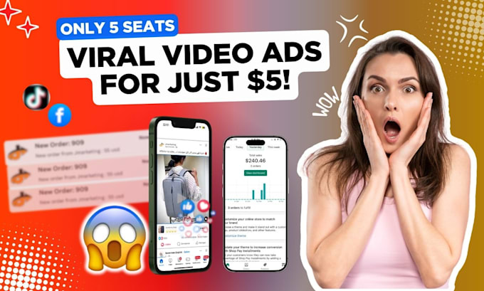 Create a viral video ad for just 5 usd limited to 5 spots by ...