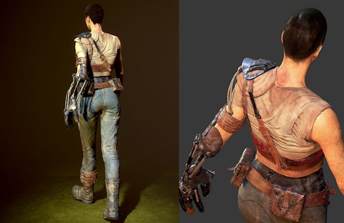 Create 3d model for game and mesh character 3d game asset 3d clean up scanning by Mikey_molder ...