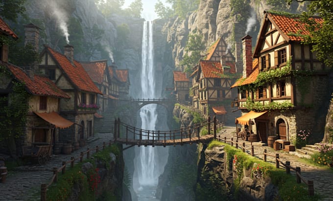 Design 3d environment, game art, game environment, 3d model, with ...