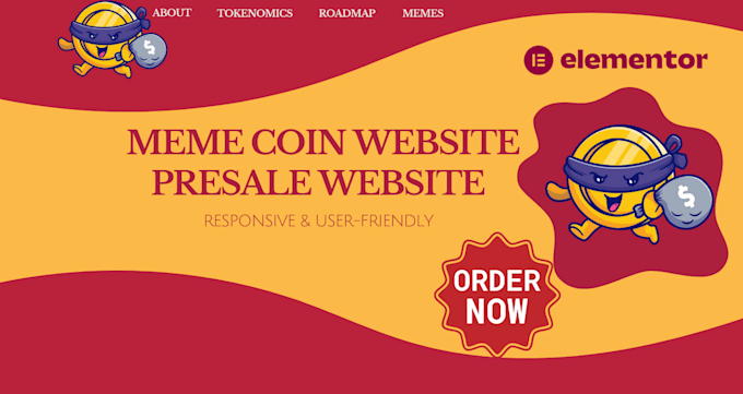 Build meme coin landing page meme coin website crypto website meme coin ...