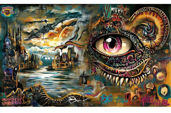 Create custom graffiti art designs murals and wall arts by Holleeoole ...