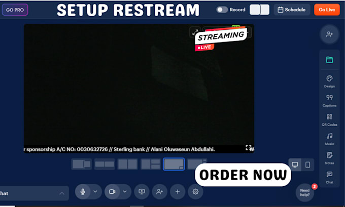 Setup events live to multiple social media platforms with restream io, obs by Flighttechy | Fiverr