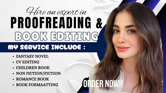 Developmental edit memoir, proofread your fiction novel, nonfiction book editor by Jane_ept | Fiverr
