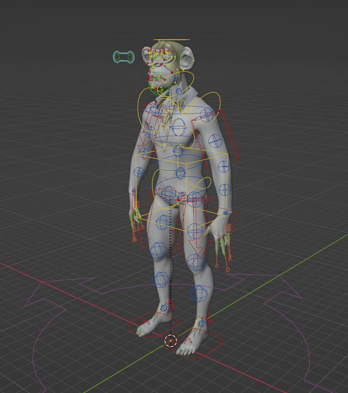 Do advance 3d character rigging for blender, mixamo, unity, unreal by Epic3dee | Fiverr