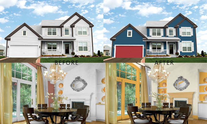 Change modern house color , interior, wall color change by Mdemran9608 ...