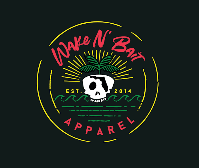 Design unique wake bait apparel logo by Brett_pagac | Fiverr