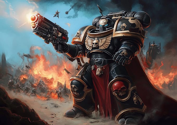 Design a warhammer 40k character and creature by Doctasher | Fiverr