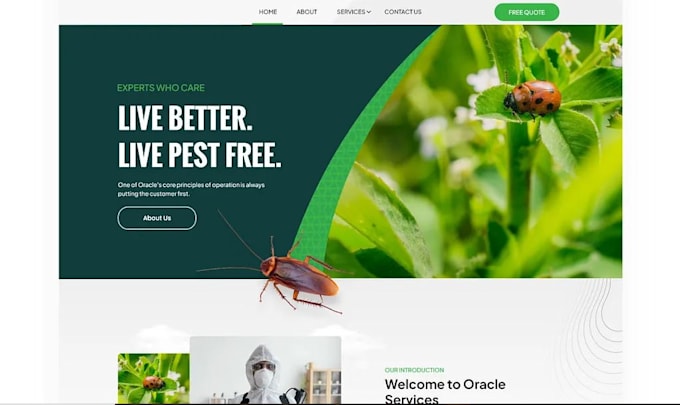 Design pest control website fumigation and cleaning service website by ...