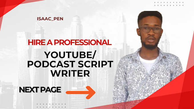 Be your youtube script writer, documentary script, erotic script, true crime by Kolawoleisaac68 ...