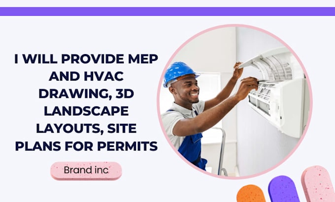 Provide mep and hvac drawing, 3d landscape layouts, site plans for permits by Ulysses_walter ...