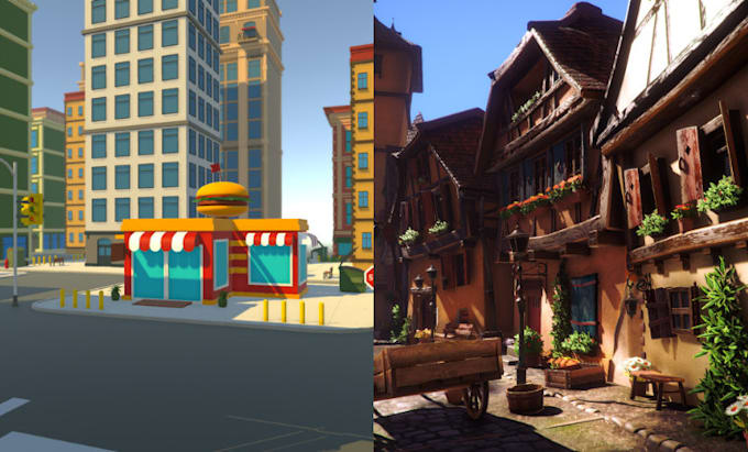 Build professional 3d game environments and backgrounds for unity ...