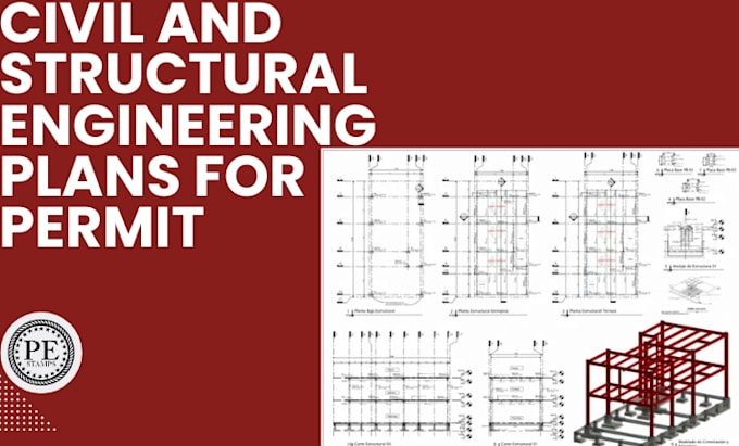 Pe stamped structural plans for cabin load bearing walls and beams in ...