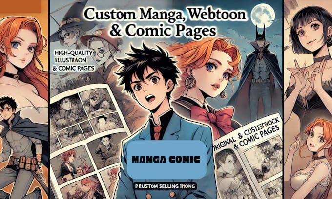 Draw comic pages, manga comics, manga pages, webtoons, and be your manga artist by Sofiadowds0 ...