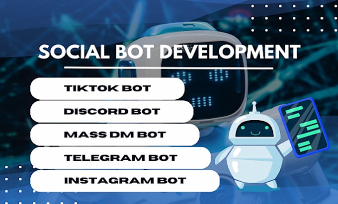 Create twitter x bot, instagram api bot, linkedin bot, tiktok livestreaming bot by Kelvin_cmajor ...