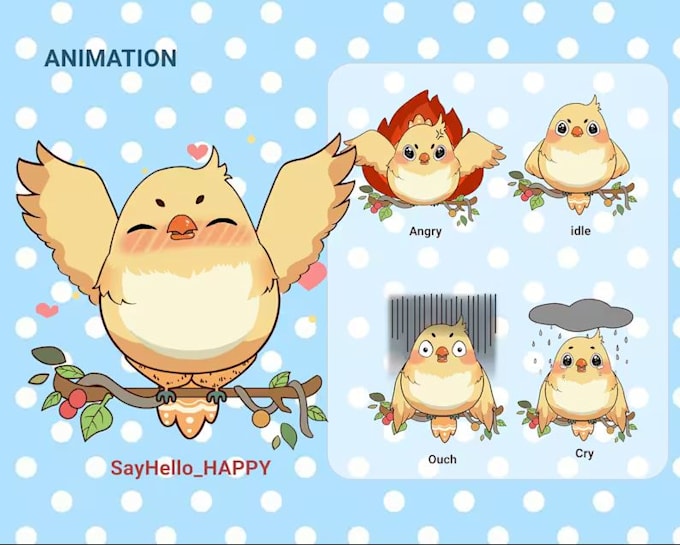 Make 2d animal vtuber model, 2d animal rigging, live2d animal rigging ...