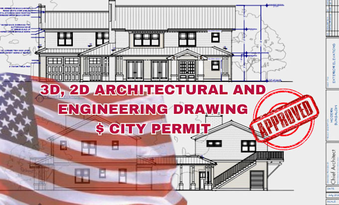 Do engineering drawing mep architectural drawing floor plan stamp city permit by Don_wilton | Fiverr
