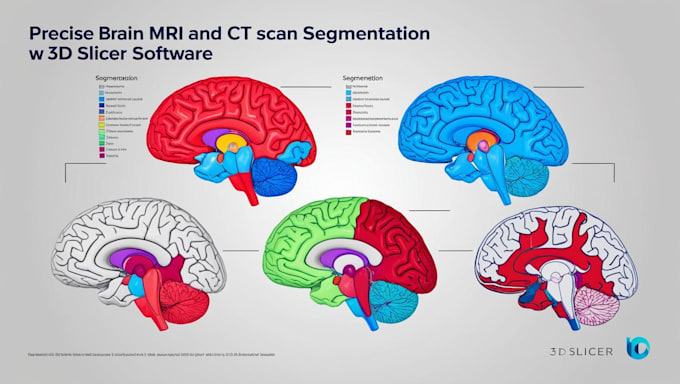 Do brain mri ct scan segmentation with 3d slicer for neuroscientific research by Drnoorfatima ...