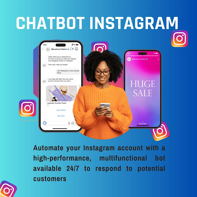 Create your instagram chatbot by Breniste | Fiverr