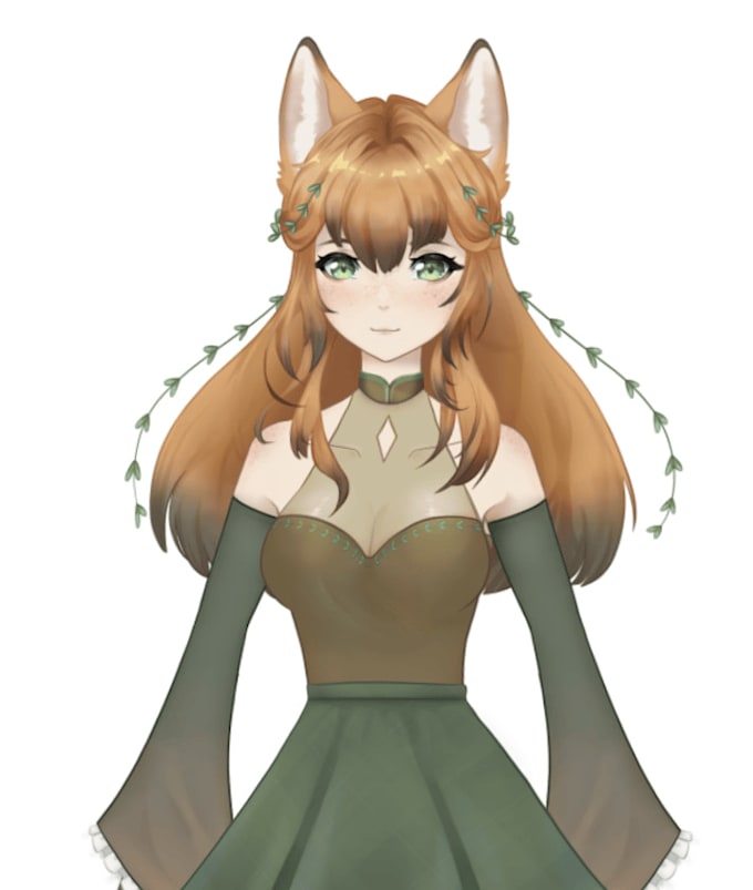 Make custom half body vtuber commissions by Choccowaffles | Fiverr