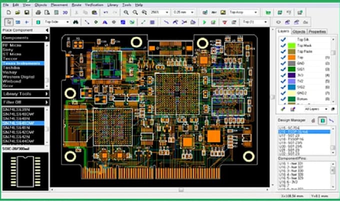 Design schematic and pcb in altium,eagle,pads, kicad,proteus and api ...