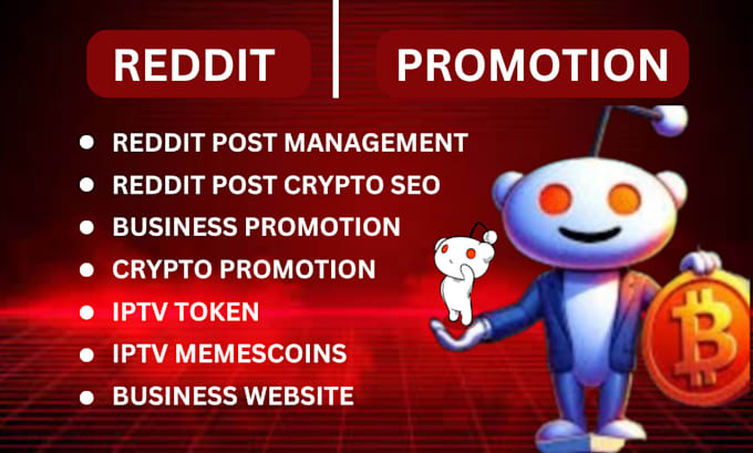 Do reddit post management for crypto token seo iptv memecoins business ...