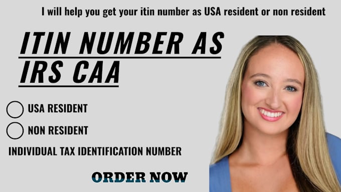 Help you to get itin number as an irs caa by Elizabethogodfr | Fiverr