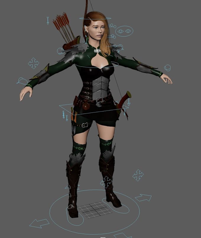 Game ready 3d character for ue5, dayz, unity game, retexture, ik fk ...